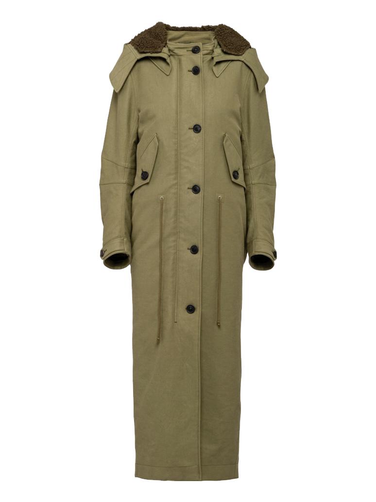 PRADA Prada Long Drawstring Coat